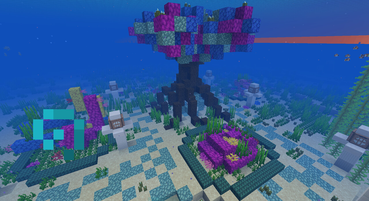 Magical Oceanic Ruins on a Stranded Island Turned Forever Home Minecraft Map