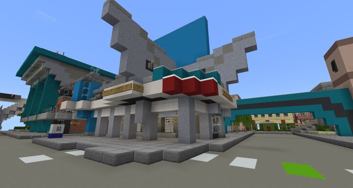 BACK TO THE FUTURE 2 - HILL VALLEY - ENTIRE TOWN SQUARE! Minecraft Map