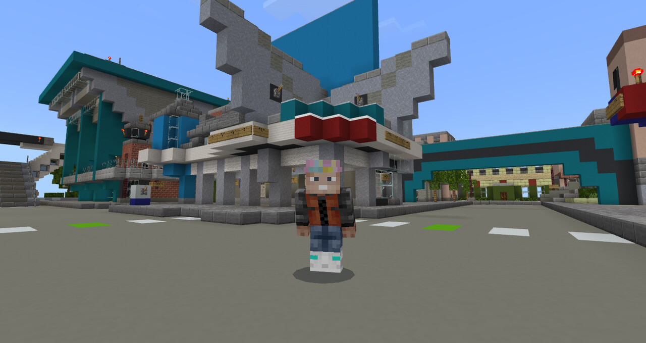 BACK TO THE FUTURE 2 - HILL VALLEY - ENTIRE TOWN SQUARE! Minecraft Map