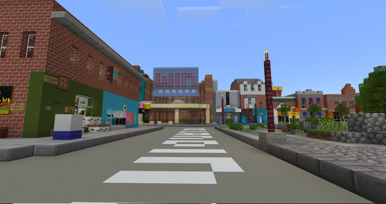 BACK TO THE FUTURE 2 - HILL VALLEY - ENTIRE TOWN SQUARE! Minecraft Map