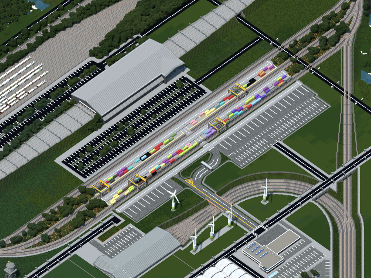 Cargo Train Terminal | Mineopolis and the Countryside Minecraft Map