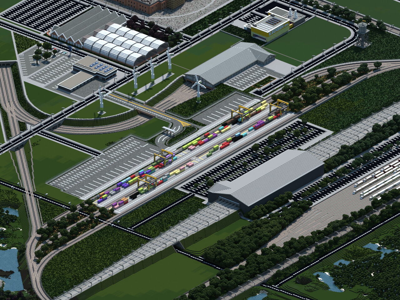 Cargo Train Terminal | Mineopolis and the Countryside Minecraft Map