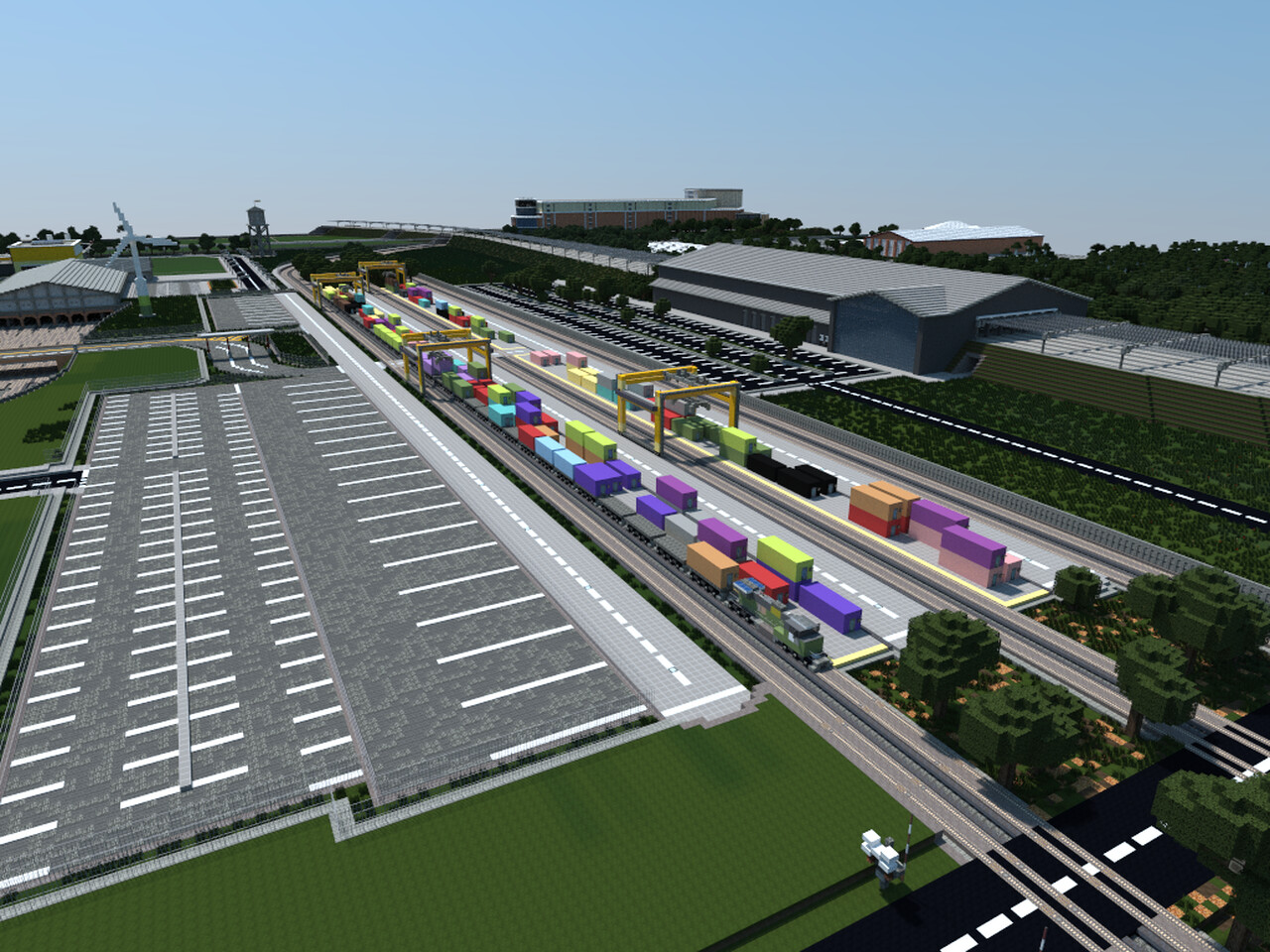 Cargo Train Terminal | Mineopolis and the Countryside Minecraft Map