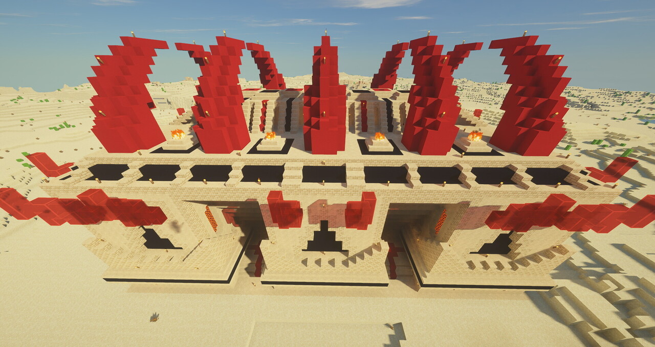 The Burning Desert - Hall of the Banished Minecraft Map