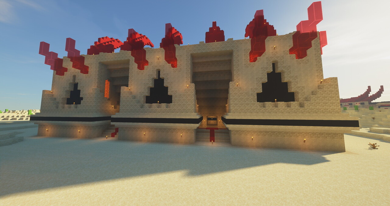 The Burning Desert - Hall of the Banished Minecraft Map