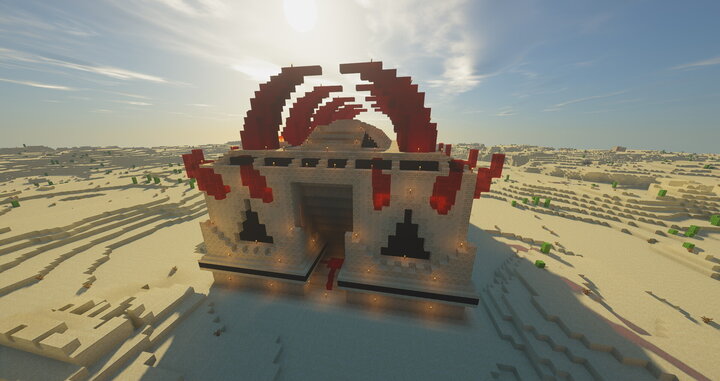 The Burning Desert - Hall of the Banished Minecraft Map
