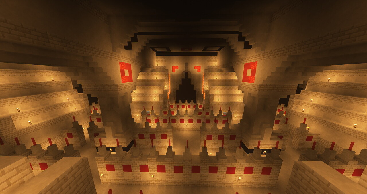 The Burning Desert - Hall of the Banished Minecraft Map
