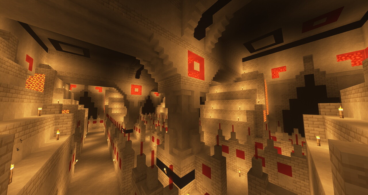 The Burning Desert - Hall of the Banished Minecraft Map