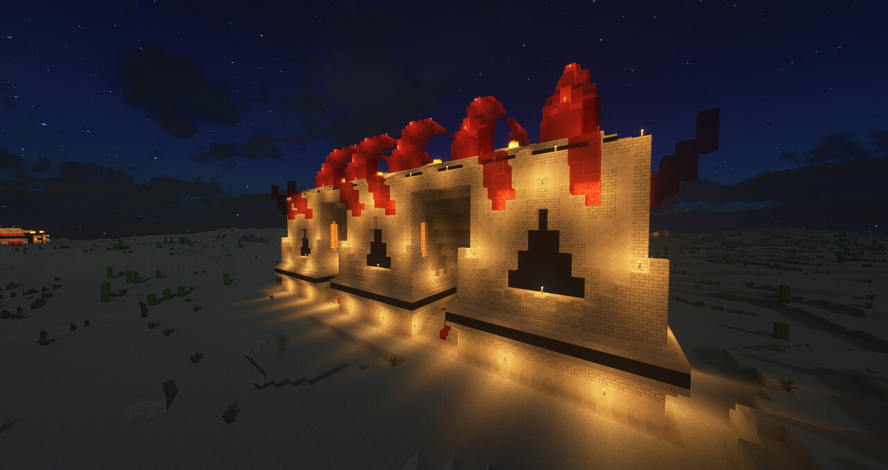 The Burning Desert - Hall of the Banished Minecraft Map