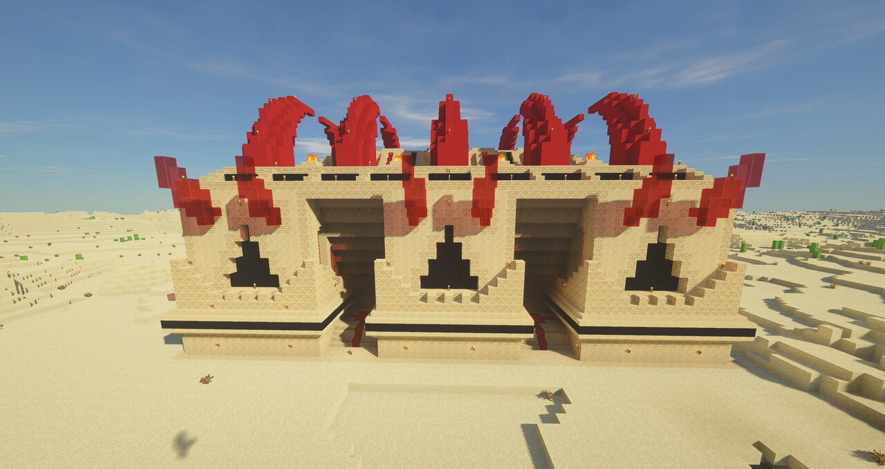 The Burning Desert - Hall of the Banished Minecraft Map