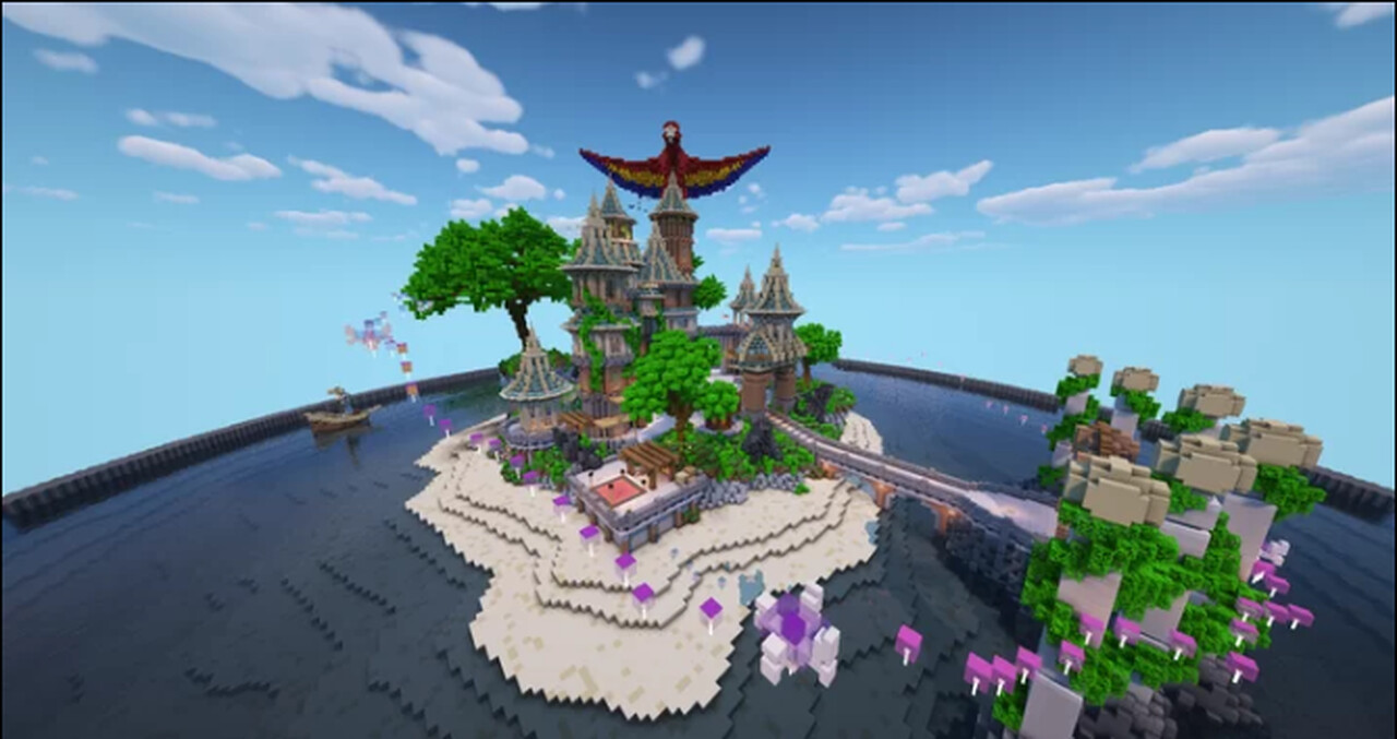 spawn with parrot Minecraft Map