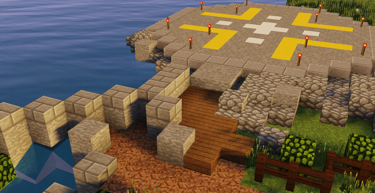 Jurassic Park Helipad Minecraft Map