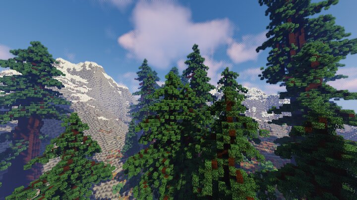 The Sequoia Park 640x640 Sequoia Forest Minecraft Map