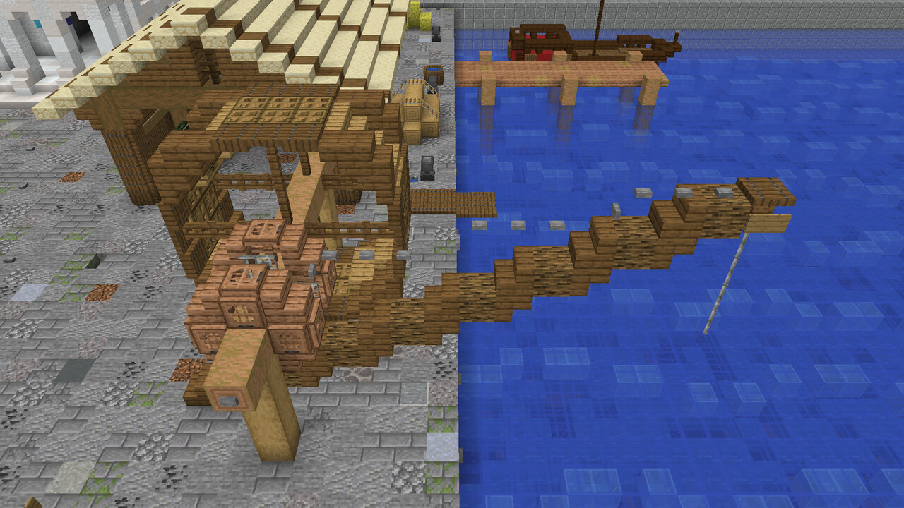 Aqueor Navalis - a Roman Trading Port Minecraft Map