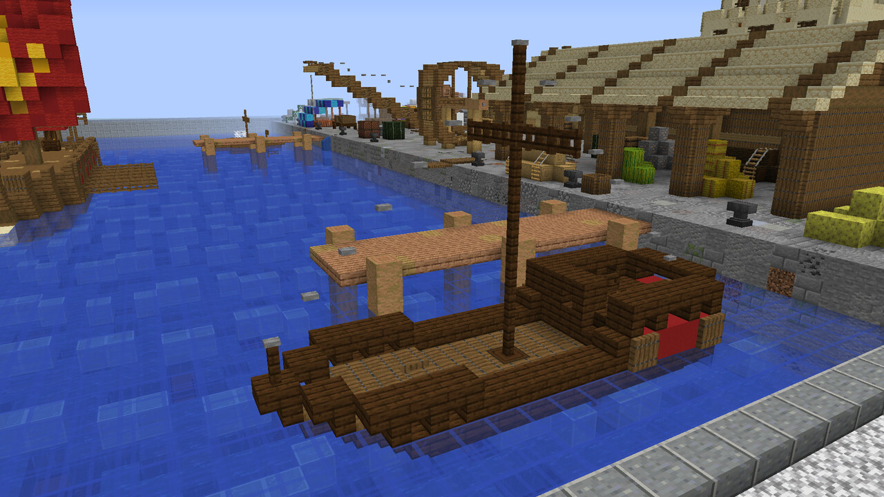 Aqueor Navalis - a Roman Trading Port Minecraft Map