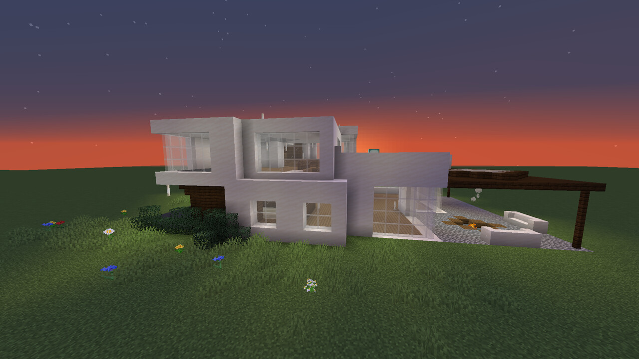 Large Modern Home(Quartz) Minecraft Map