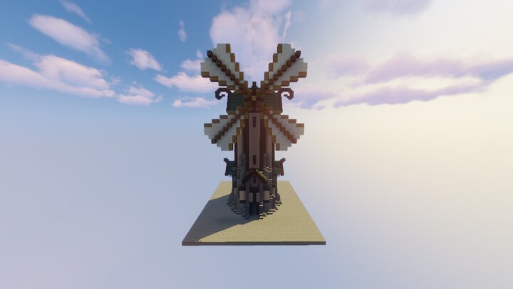 Medieval Fantasy Windmill Minecraft Map