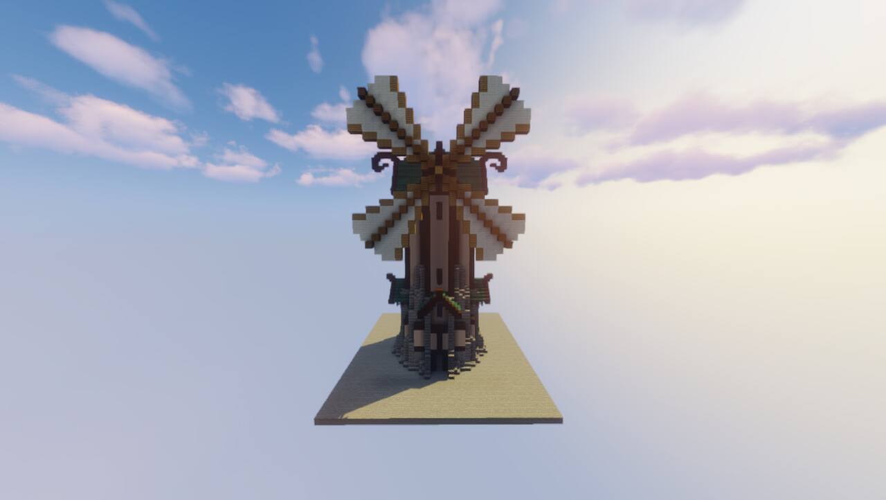 Medieval Fantasy Windmill Minecraft Map