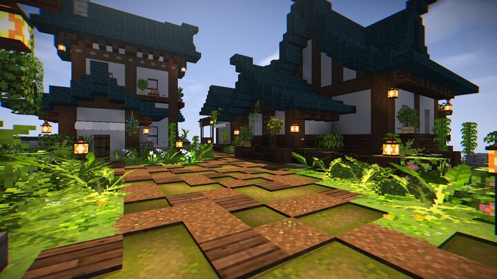 Japanese _ esque Village Minecraft Map