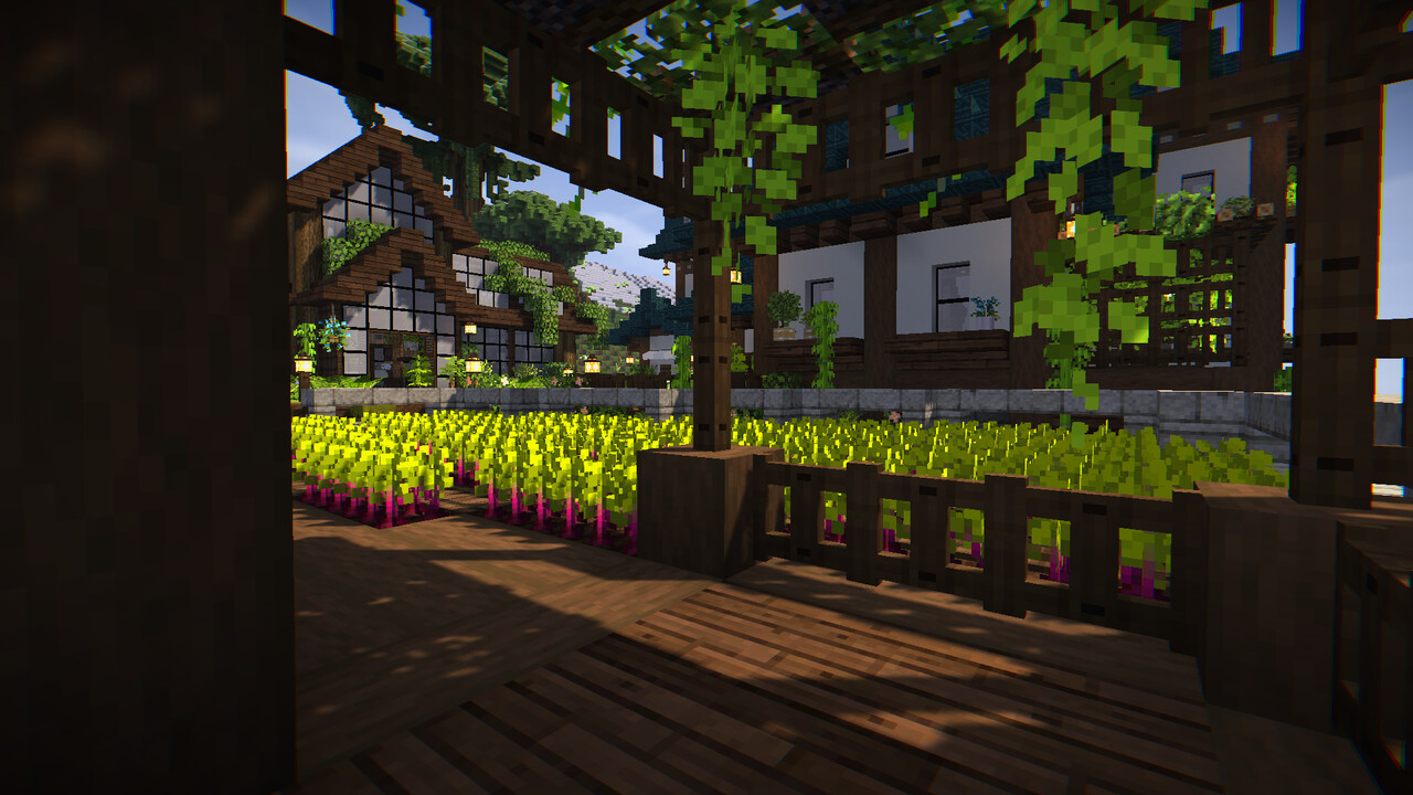 Japanese _ esque Village Minecraft Map