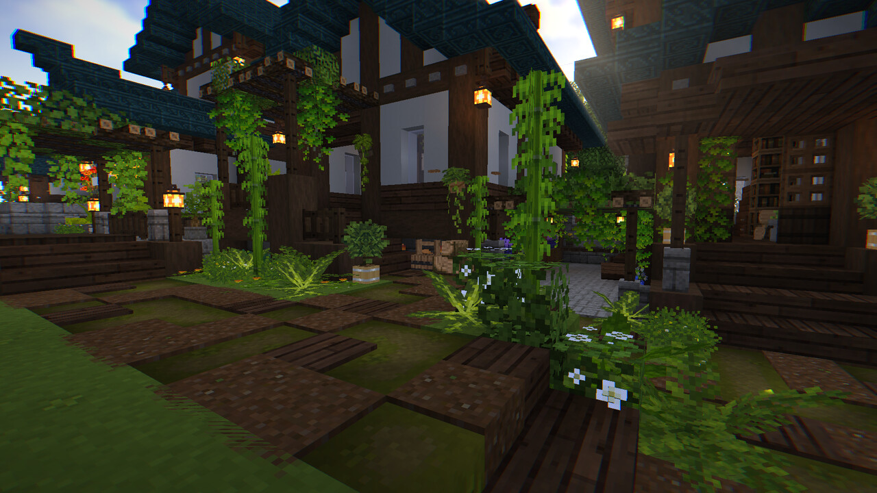 Japanese _ esque Village Minecraft Map