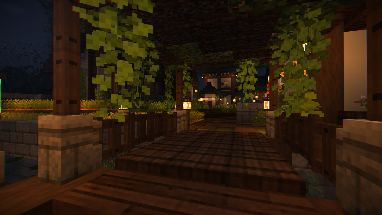 Japanese _ esque Village Minecraft Map