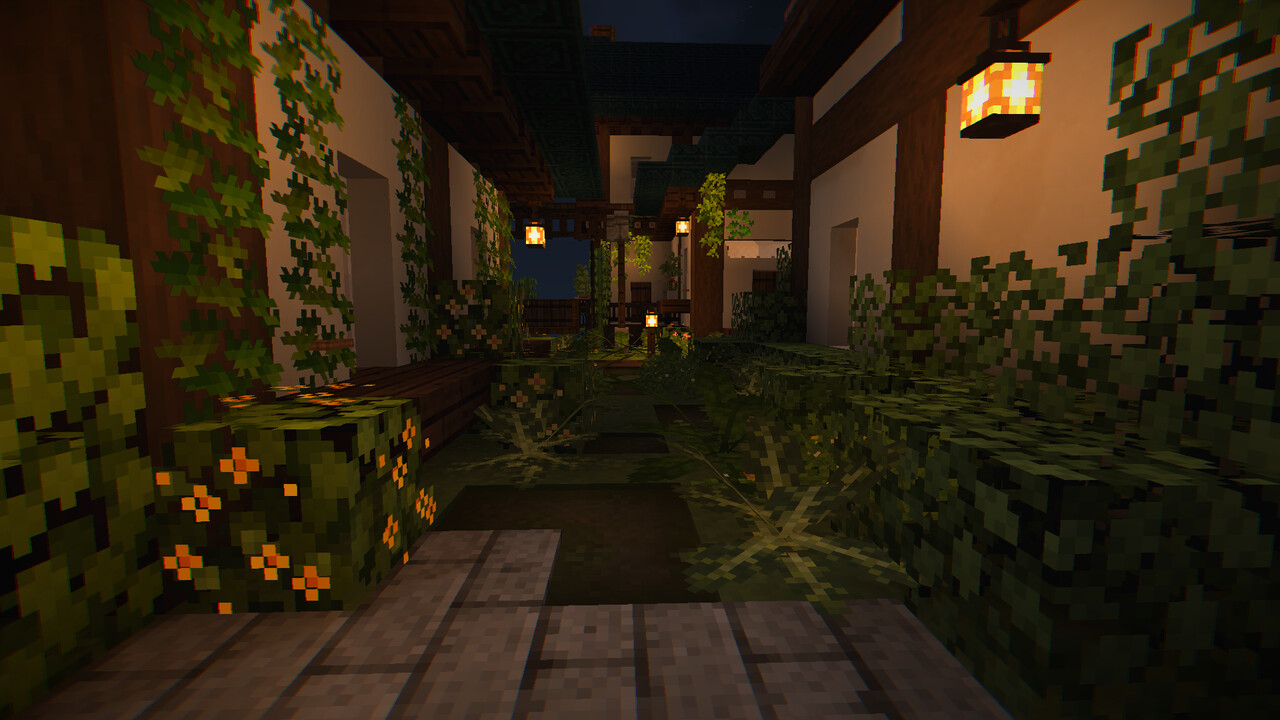 Japanese _ esque Village Minecraft Map