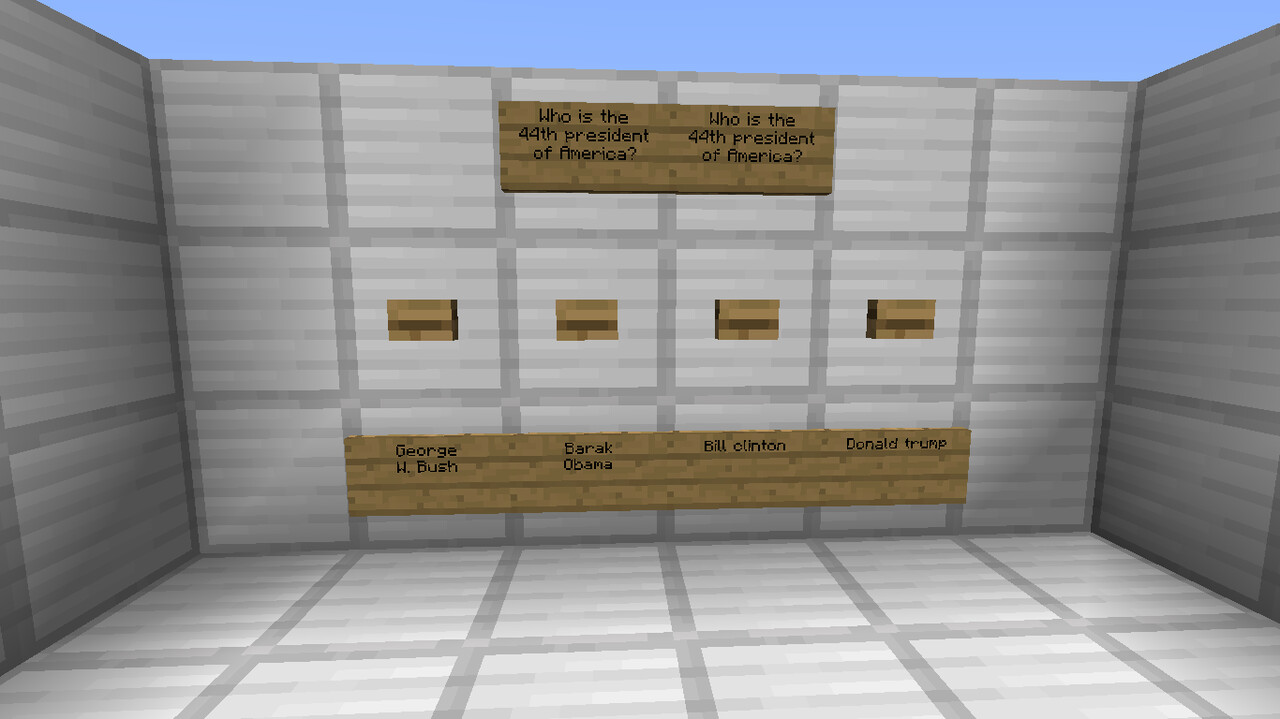 Riddle and question map Minecraft Map