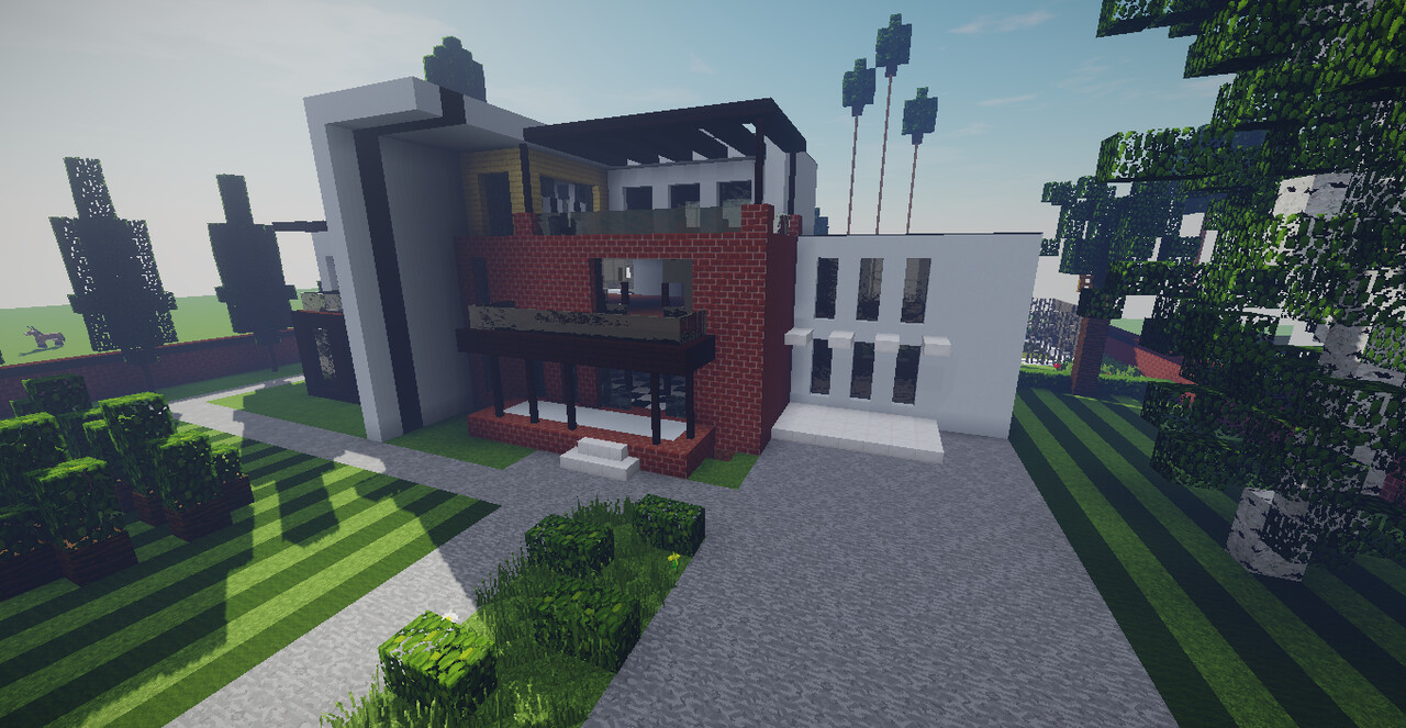 Modern House #9 + Schematics Minecraft Map