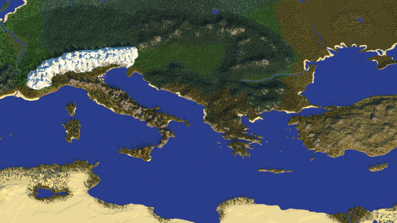 Europe [7,000 x 4,000] [Realistic] Minecraft Map