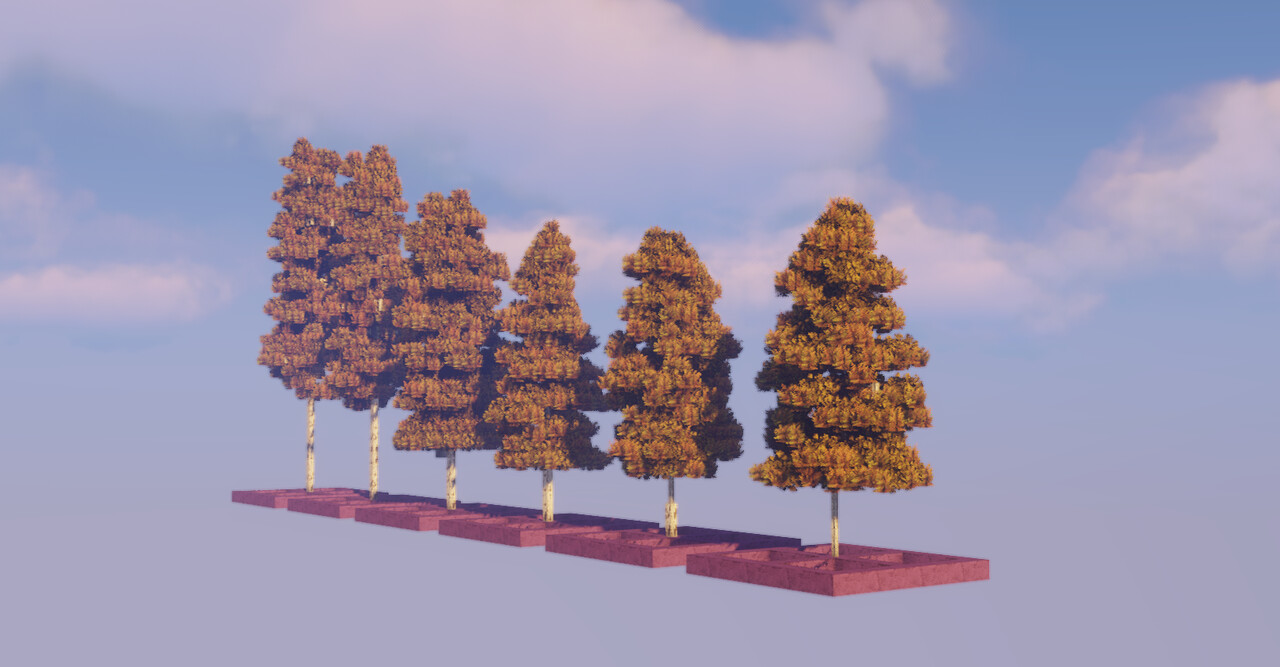 Quaking Aspen Tree Pack - Autumn Version Minecraft Map