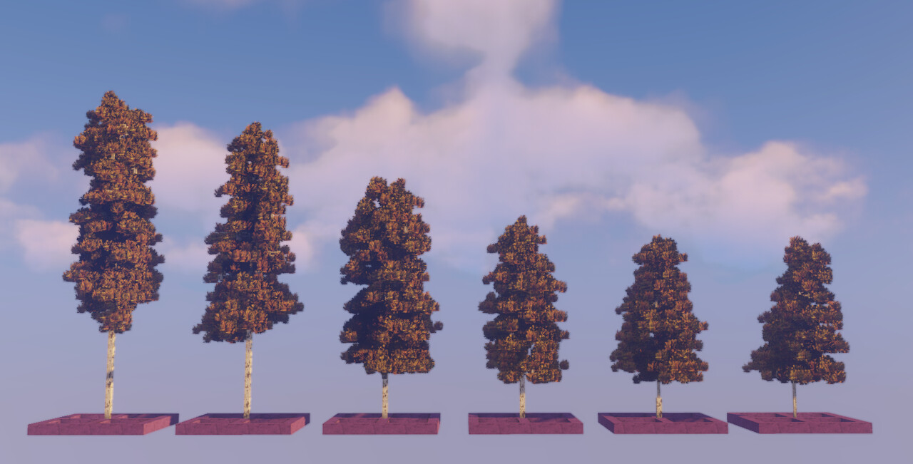 Quaking Aspen Tree Pack - Autumn Version Minecraft Map