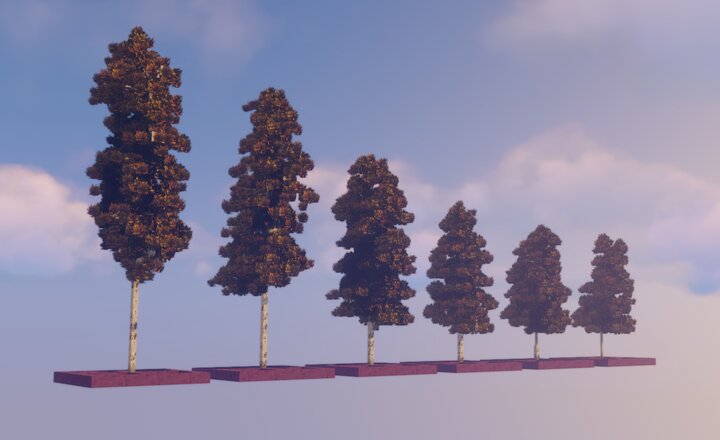 Quaking Aspen Tree Pack - Autumn Version Minecraft Map