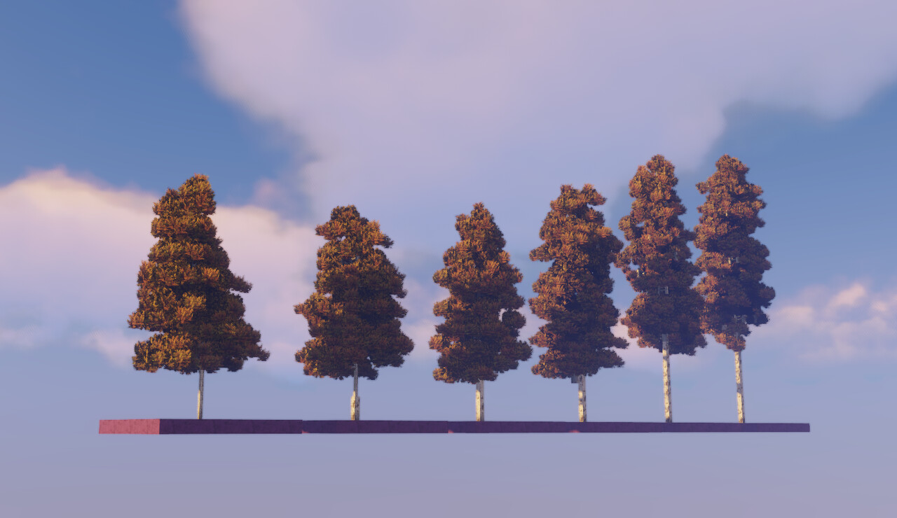 Quaking Aspen Tree Pack - Autumn Version Minecraft Map