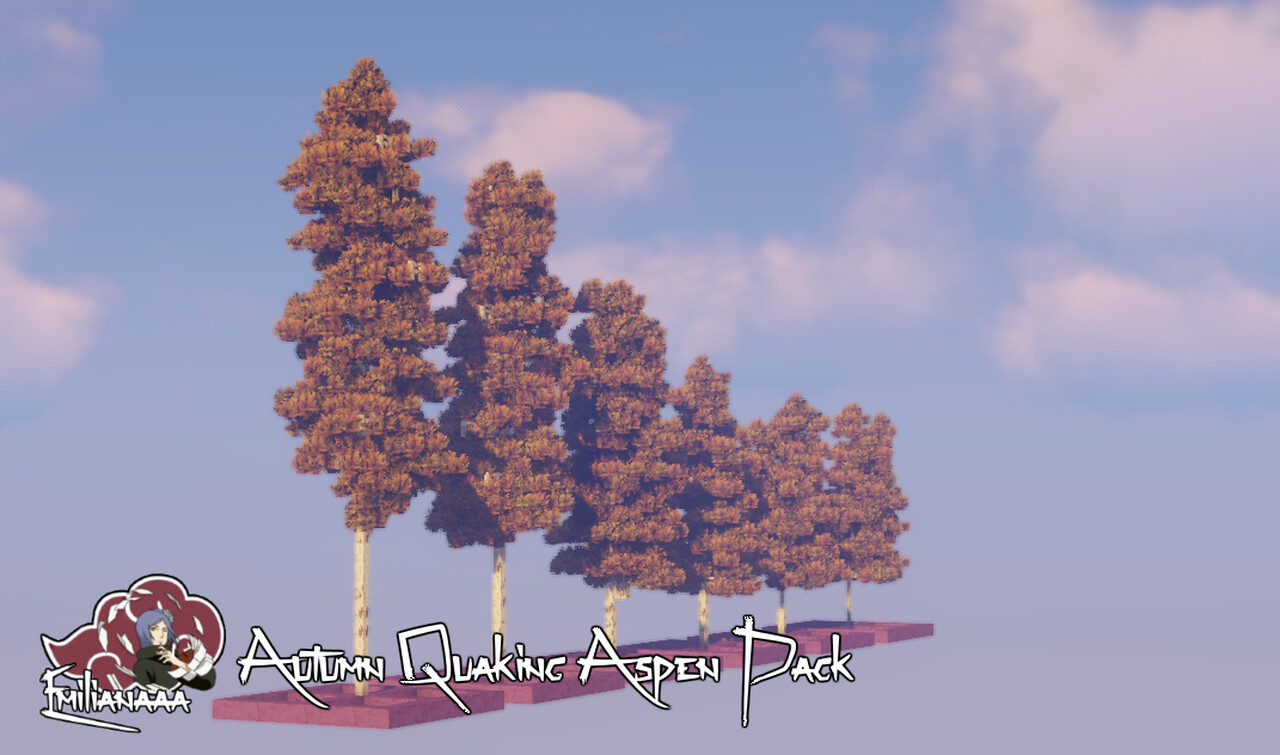 Quaking Aspen Tree Pack - Autumn Version Minecraft Map