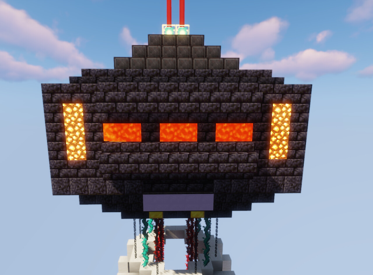 The 1 chunk ultamate nether tower Minecraft Map