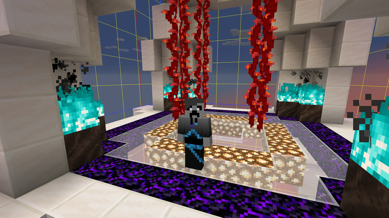 The 1 chunk ultamate nether tower Minecraft Map