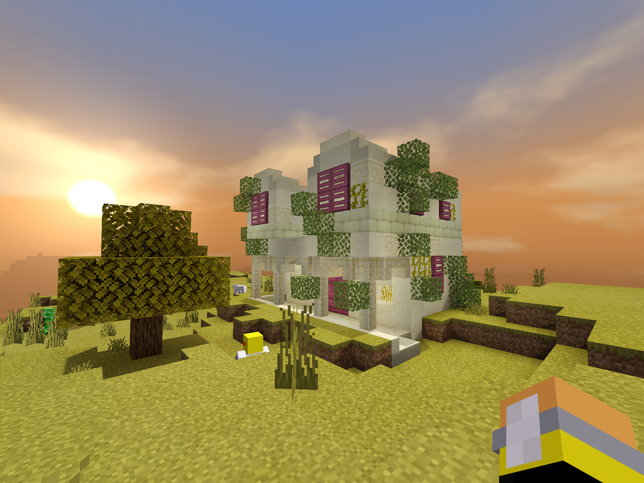 Stucco style Mediterranean house (+Shaders) Minecraft Map