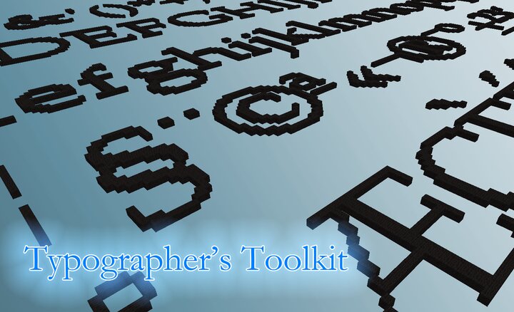Typographer's Toolkit Minecraft Map