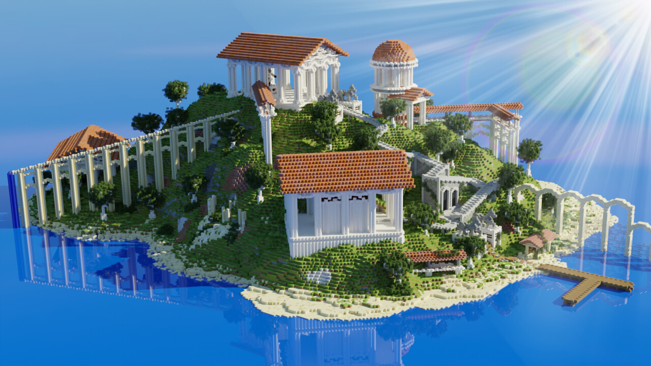 Greek Island | Aderlyon Build Team Minecraft Map