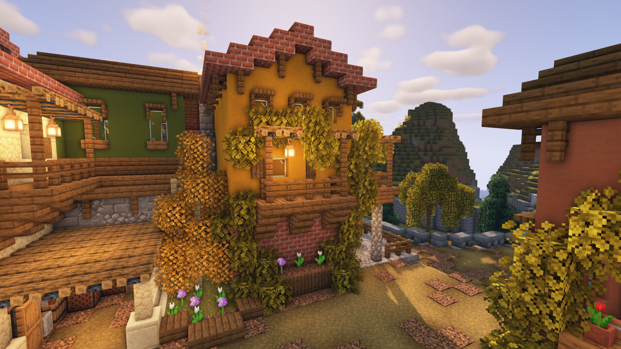 Simple Spanish/Tuscan House Minecraft Map
