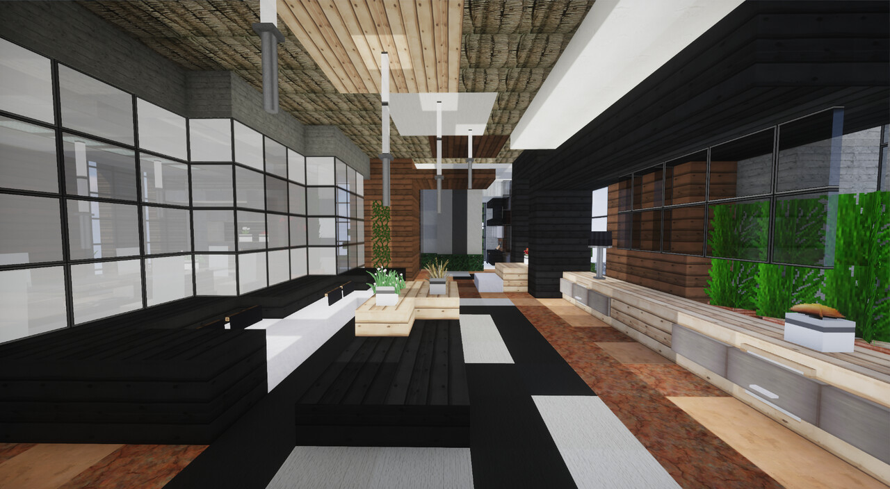 Modern Villa | with interiors + download | MFC | Minecraft Map