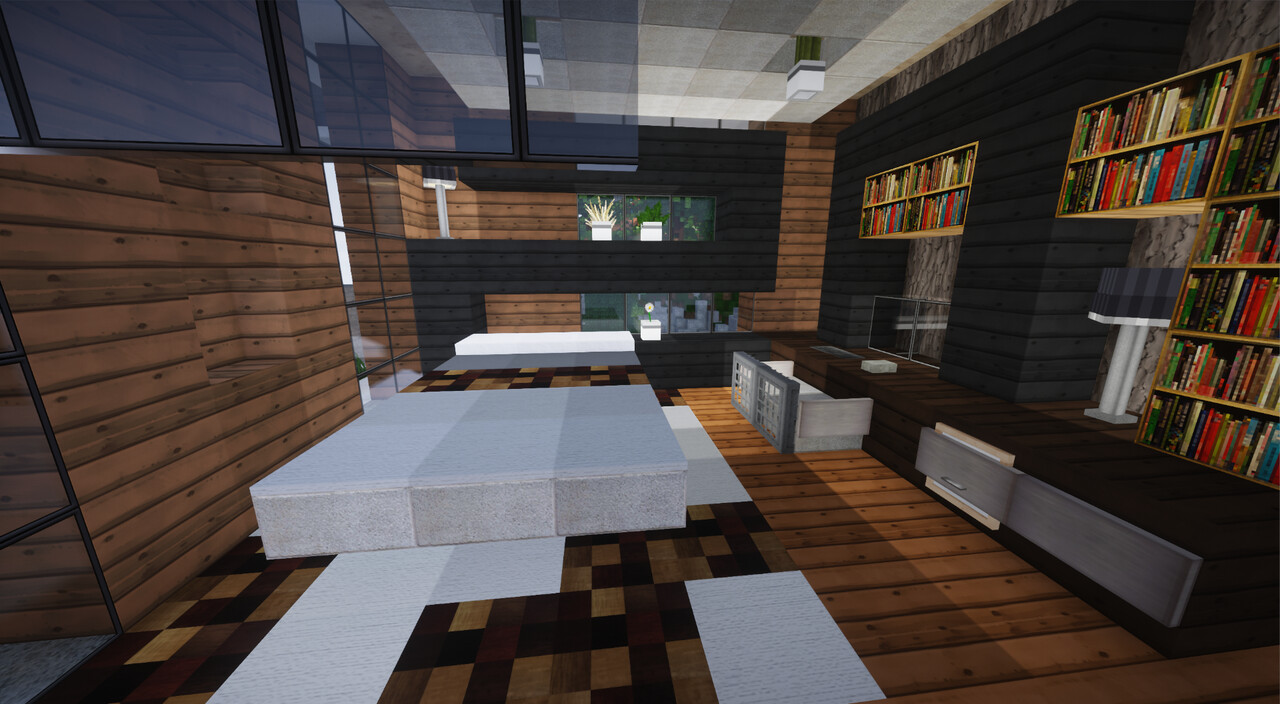 Modern Villa | with interiors + download | MFC | Minecraft Map