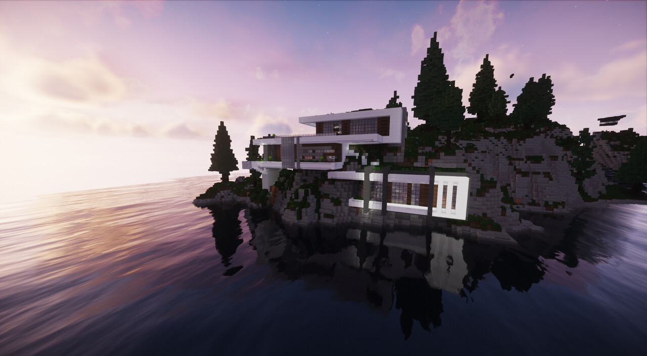 Modern Villa | with interiors + download | MFC | Minecraft Map