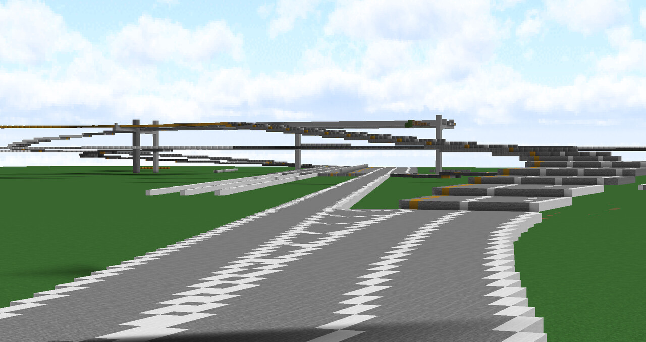 Highway Interchange [1,5:1 scale] Minecraft Map