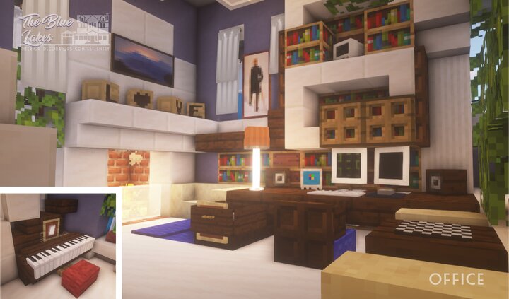 The Blue Lakes - Interior Decorators Contest Entry Minecraft Map