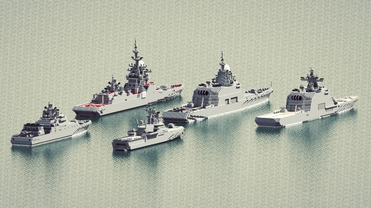 Project 20386 Corvette Derzky class & (Project 20386-2.0 frigate ...