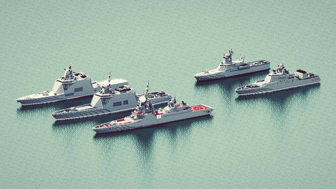 Project 20386 Corvette Derzky class & (Project 20386-2.0 frigate ...