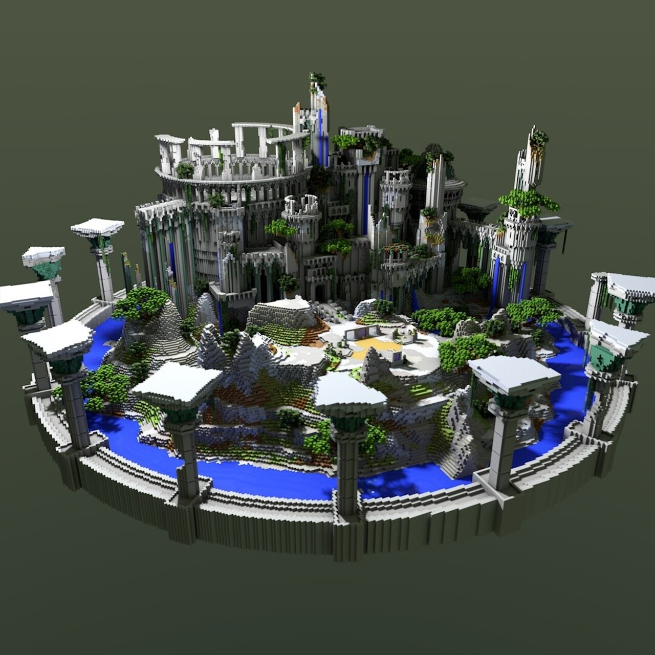 Fallen ruins l Survival games lobby Minecraft Map