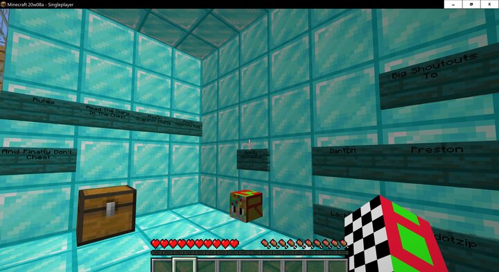 Find the button EXTREME! Minecraft Map